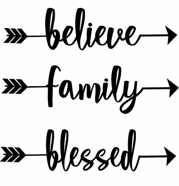 Wood Signs - Set of 3 Word Arrows Wood Signs - Set of 3 Word Arrows ...